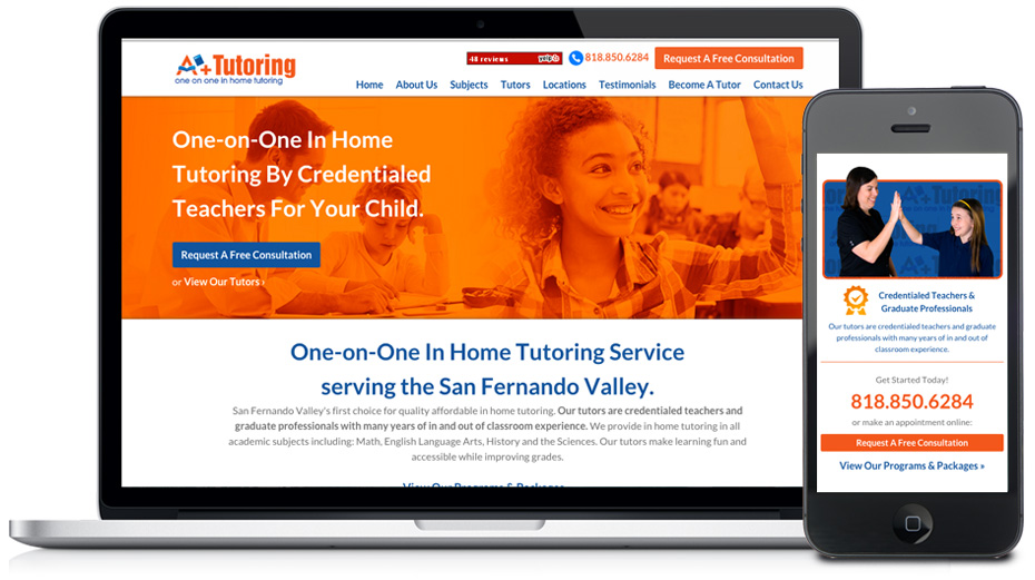 Infinite | Website Design & Development for A+ TutoringInfinite ...